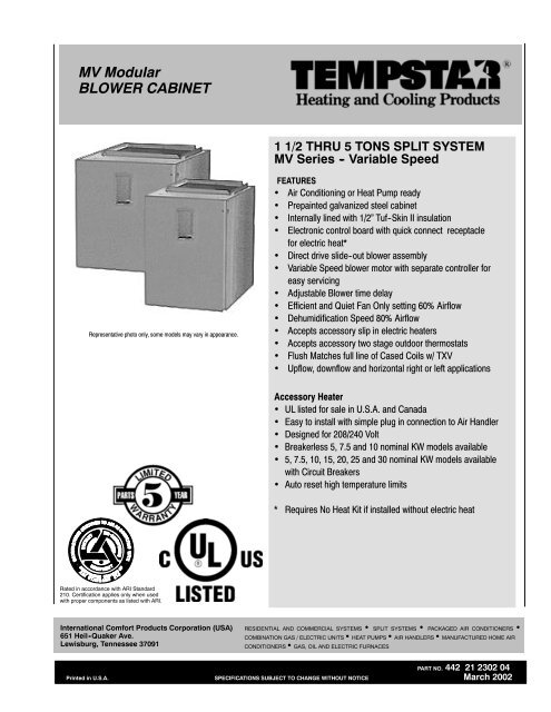 MV Modular BLOWER CABINET