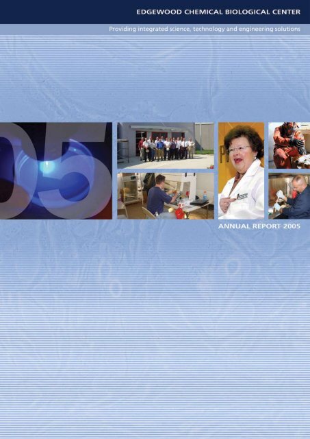 Annual.Report - Edgewood Chemical Biological Center - U.S. Army