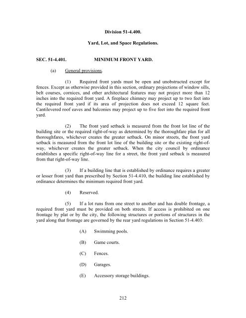 Division 51-4.400. - Dallas City Attorney