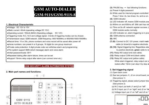GSM AUTO-DIALER - Elektroniknytt.com