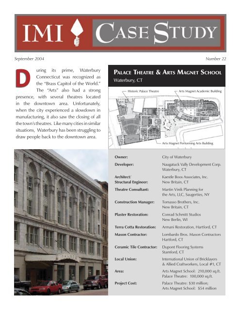 Case Study by IMI - International Masonry Institute
