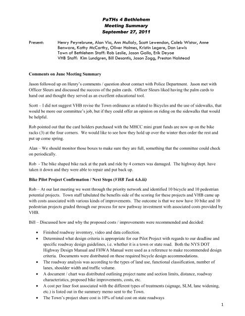 Present: Henry Peyrebrune, Alan Via, Ann Mullaly, Scott Lewendon ...