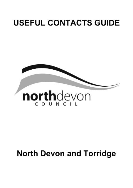 Contacts List NDDC & TDC - North Devon District Council
