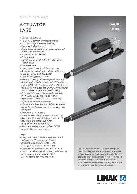 ACTUATOR LA30 - Linak