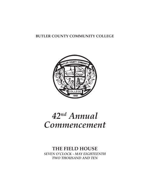42nd Annual Commencement - Butler County Community College