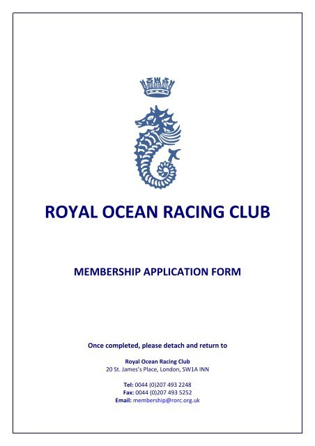 here - Royal Ocean Racing Club