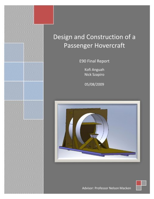 Design and Construction of a Passenger Hovercraft
