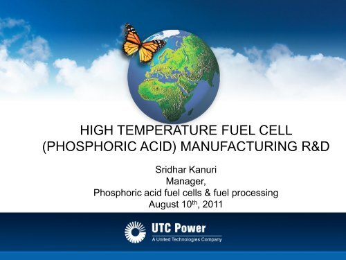 High Temperature Fuel Cell (Phosphoric Acid ... - EERE