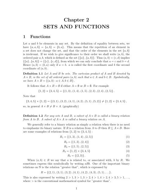 Chapter 2 SETS AND FUNCTIONS - zabidin\'s blog