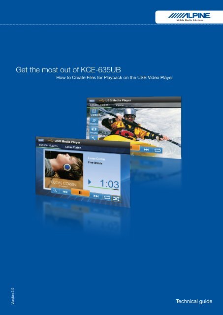 Get the most out of KCE-635UB - Alpine