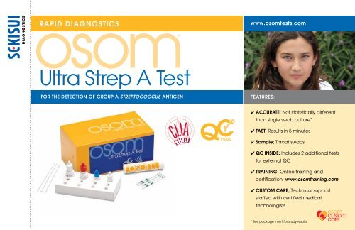OSOMÃ‚Â® Ultra Strep A Test - Sekisui Diagnostics