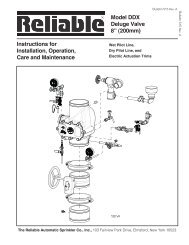 Model D Dry Pipe Valve - Reliable Automatic Sprinkler Co.