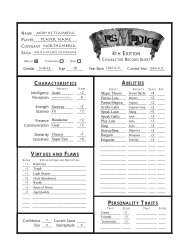 PARANOIA Character Sheet - ESG Labs