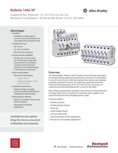 Bulletin 1492-SP - Rockwell Automation