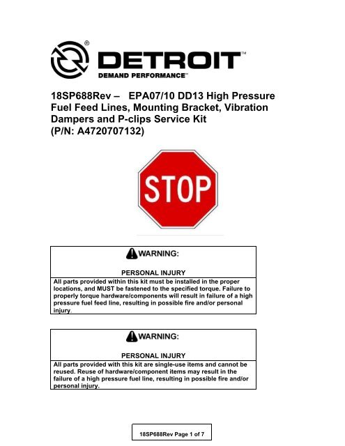 18SP688Rev Ã¢Â€Â“ EPA07/10 DD13 High Pressure Fuel Feed ... - ddcsn