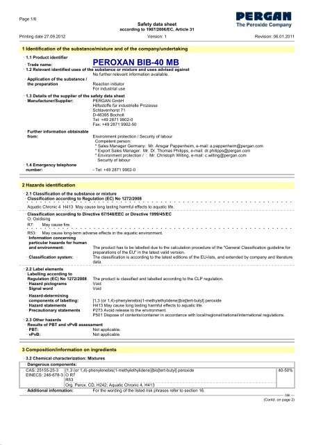 PEROXAN BIB-40 MB - Pergan GmbH