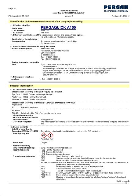 PERGAQUICK A150 - Pergan GmbH