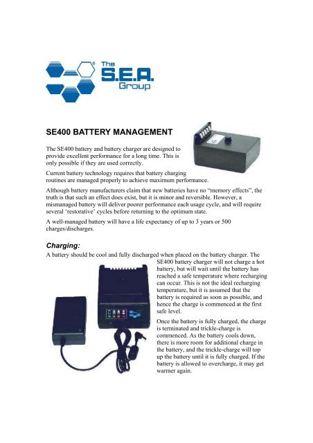 SE400 BATTERY MANAGEMENT