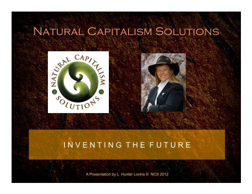 download slides - Natural Capitalism Solutions