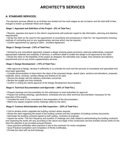 Architect Services (pdf)