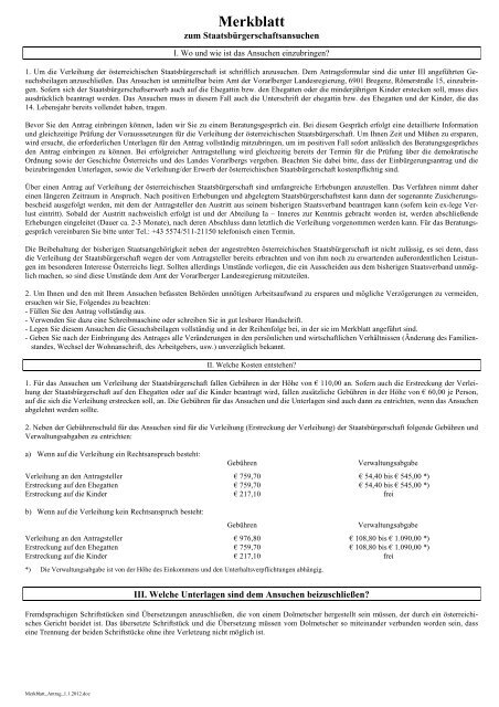 Merkblatt