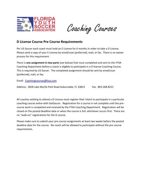 Coaching Courses