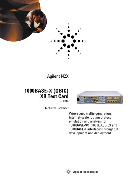 1000BASE-X (GBIC) XR Test Card - Ixia