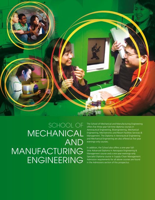 mechanical and manufacturing engineering - Singapore Polytechnic