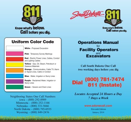 Manual - SD One Call - State of South Dakota