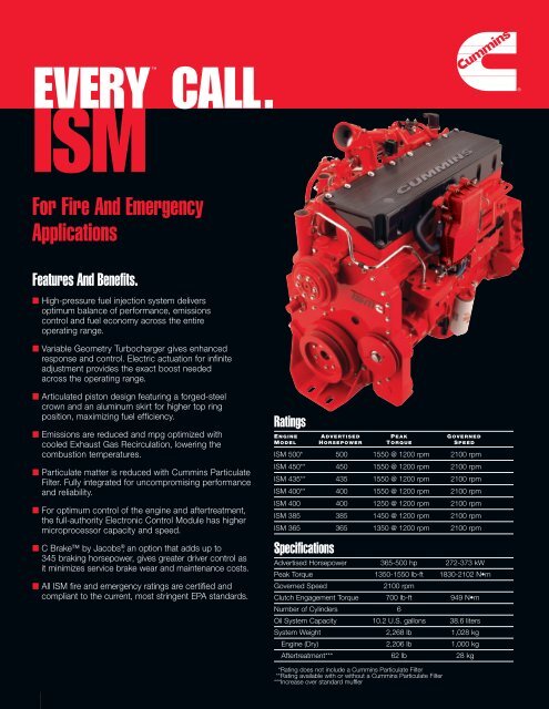 ISM - Cummins Engines