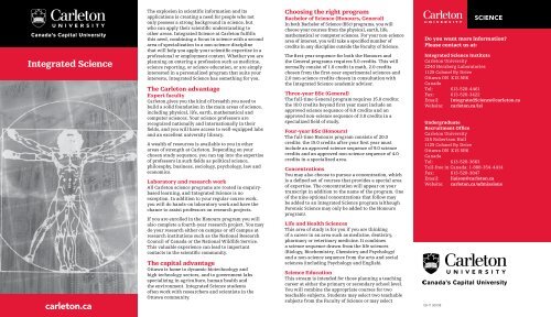 Program Brochure - Carleton University