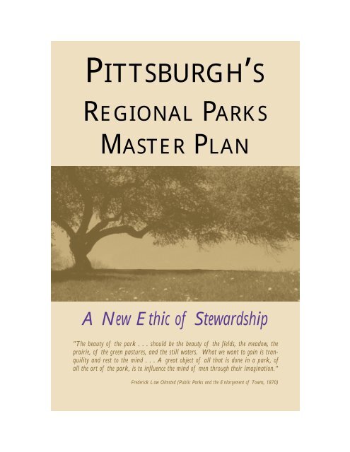 Pittsburgh's Regional Parks Master Plan - City of Pittsburgh