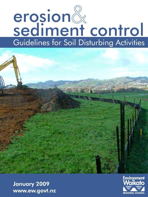 erosion & sediment control Guidelines for Soil Disturbing Activities