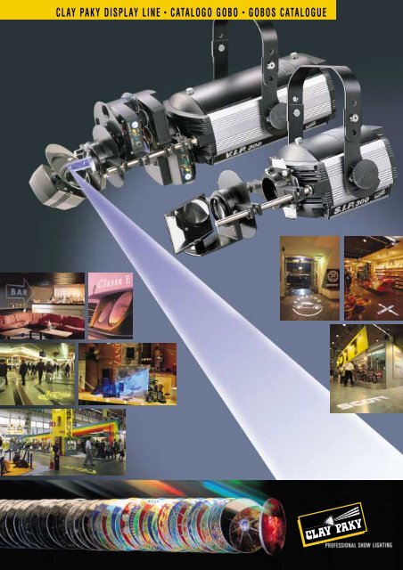 clay paky display line â ¢ catalogo gobo â ¢ gobos catalogue