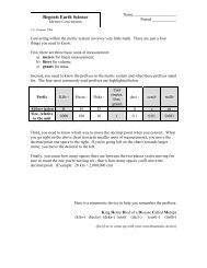 Metric Conversion: Stair-Step Method