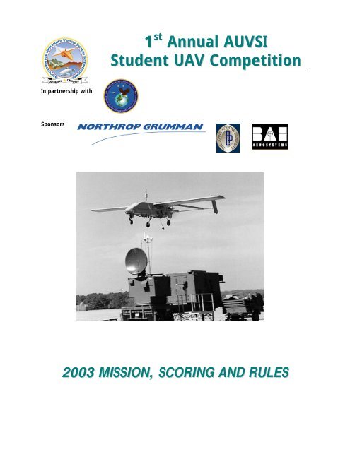 1 Annual AUVSI Student UAV Competition - Unmanned Aircraft ...