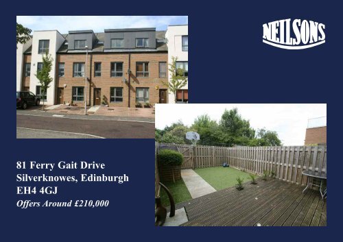 81 Ferry Gait Drive Silverknowes, Edinburgh EH4 4GJ