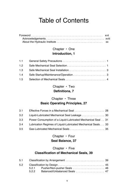 Mechanical Seals for Pumps: Application Guidelines - the Hydraulic ...