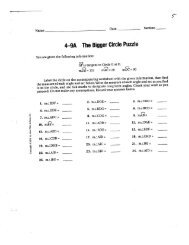 4-1 The Biggest Circle Puzzle