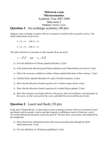 Mid term exam - ISET