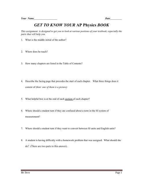 Get To Know Your Textbook