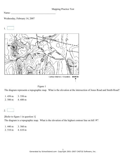 Mapping Practice Test Name