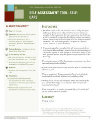 Self-Care Assessment Worksheet - www4