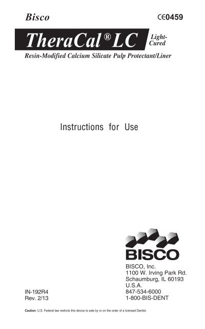 English (PDF) - Bisco, Inc.