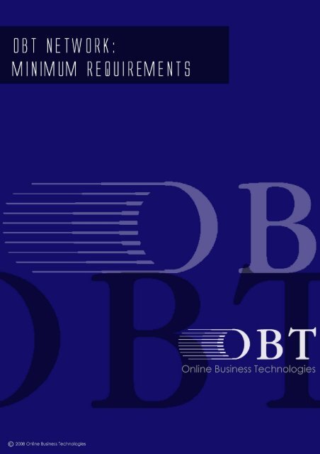 OBT Network - Minimum Requirements small - OBTs