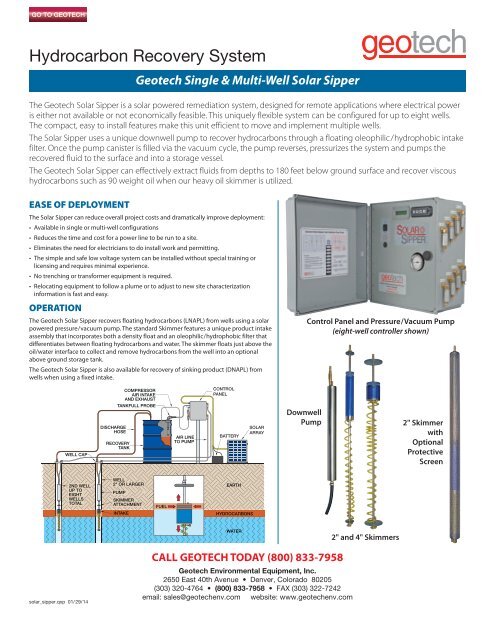 Solar Sipper - Geotech Environmental Equipment