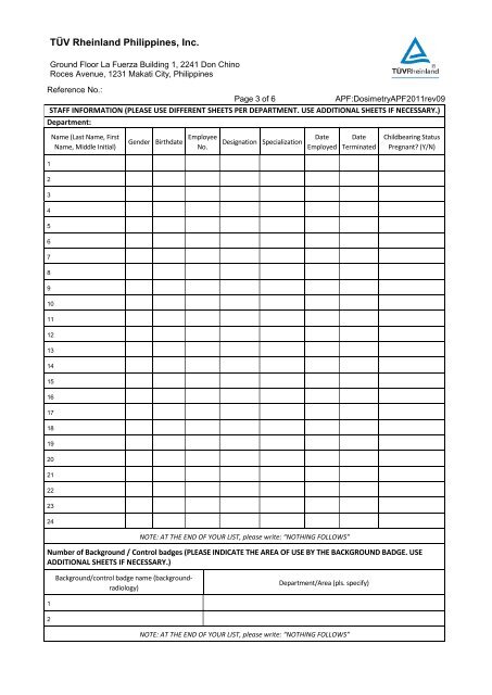 TÜV Rheinland Philippine