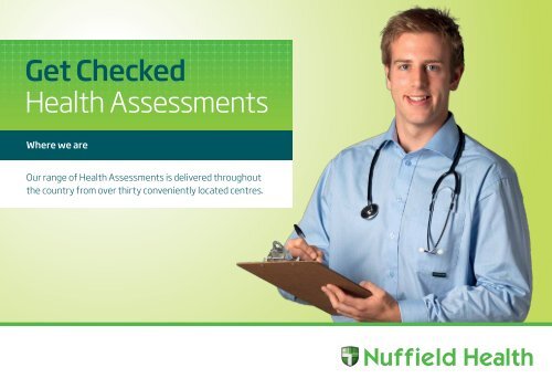 Download our health assessment location map - Nuffield Health