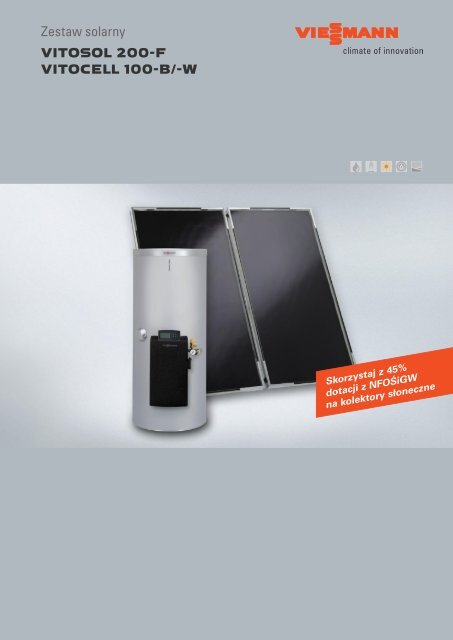 Zestaw solarny VITOSOL 200-F VITOCELL 100-B/-W - Viessmann