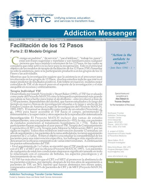 Facilitacion de los 12 Pasos - the ATTC Network